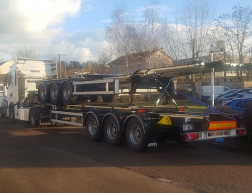 Livraisons à Zeebrugge de semi-remorques Legras Industries pour l ...